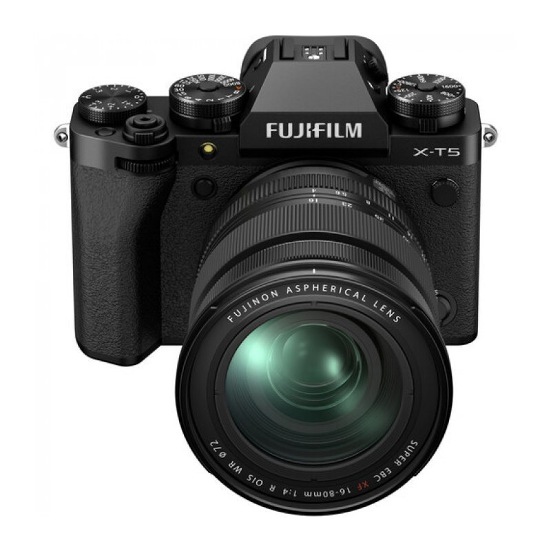 Беззеркальная камера Fujifilm X-T5 Kit (XF 16-80mm f/4 R OIS WR) Чёрная ...