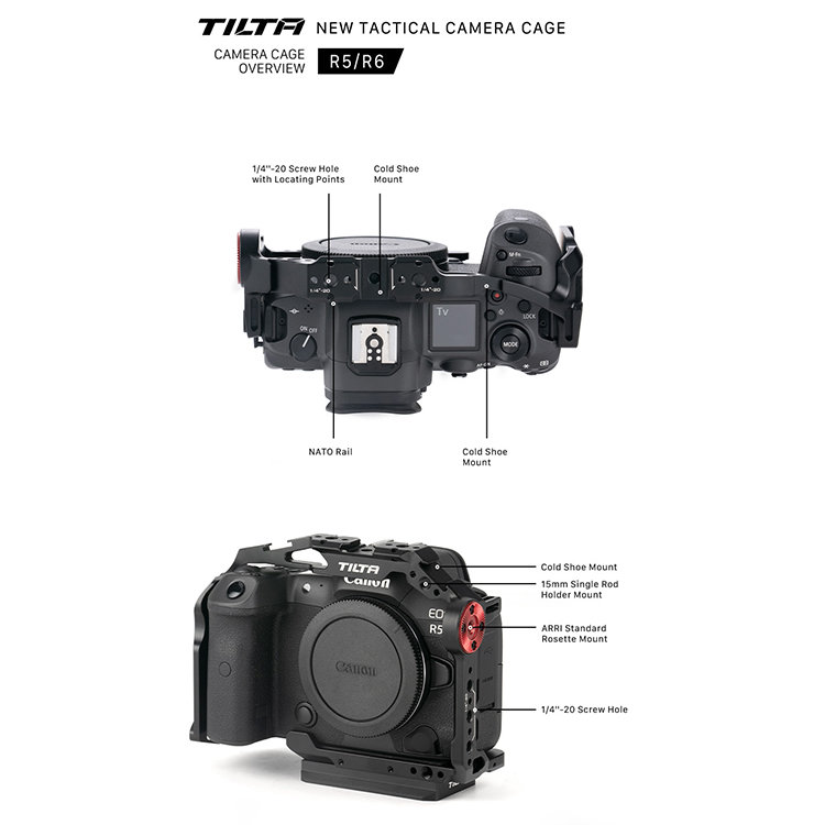 Клетка Tilta V2 для Canon R5/R6 Чёрная TA-T22-FCC-B-V2 купить